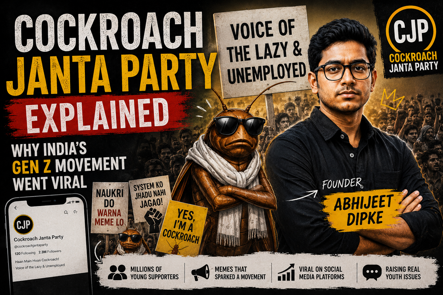 Cockroach Janta Party Explained: Why India’s Gen Z Movement Went Viral ...
